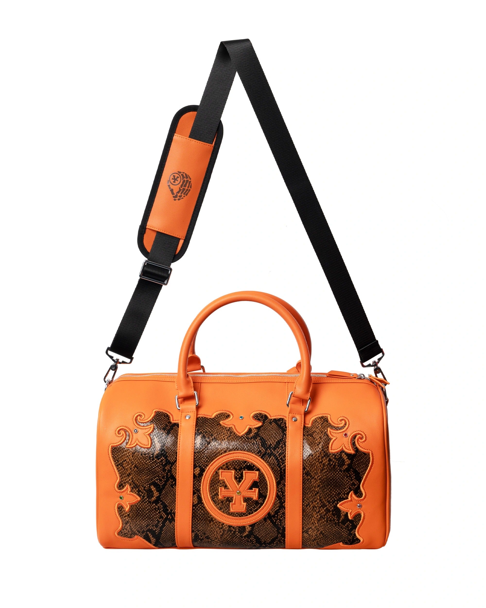 DCxRS Snake Leather Bowler Bag Orange – dirtycoins